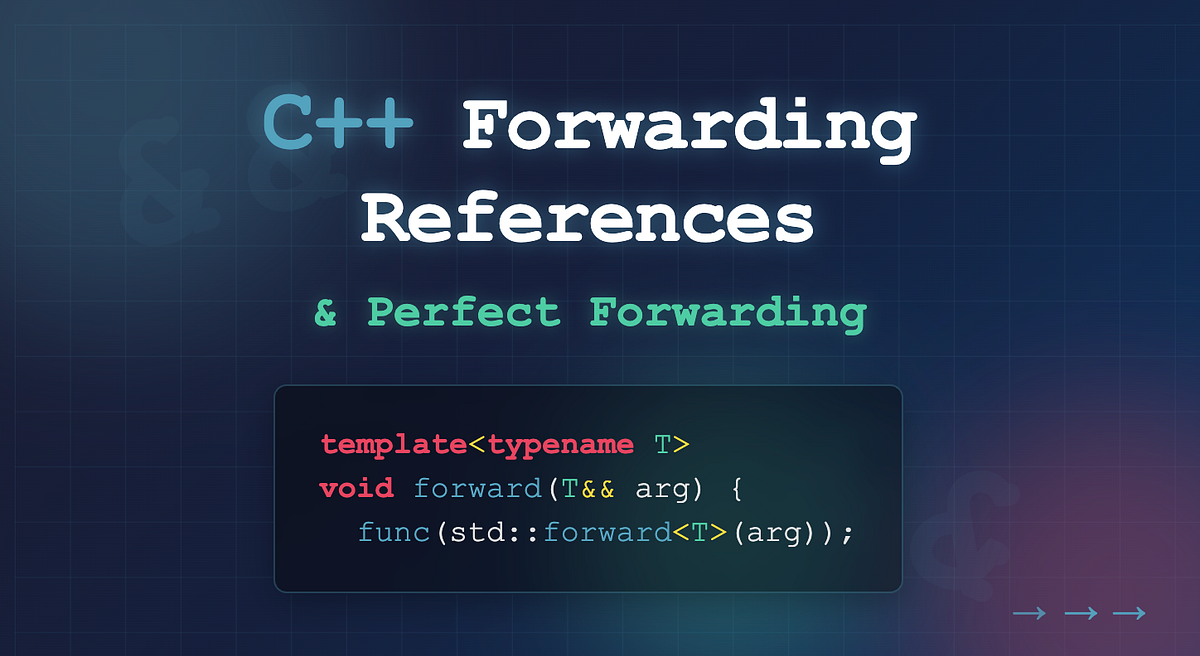 C++ Forwarding References and Perfect Forwarding | by Sagar | Jan, 2026 ...