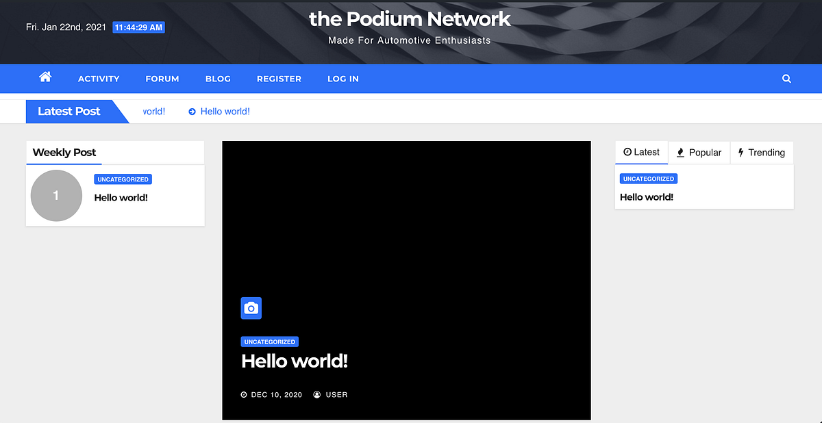 The Podium Network. For my final project of #dgst101 I… | by Jordan ...