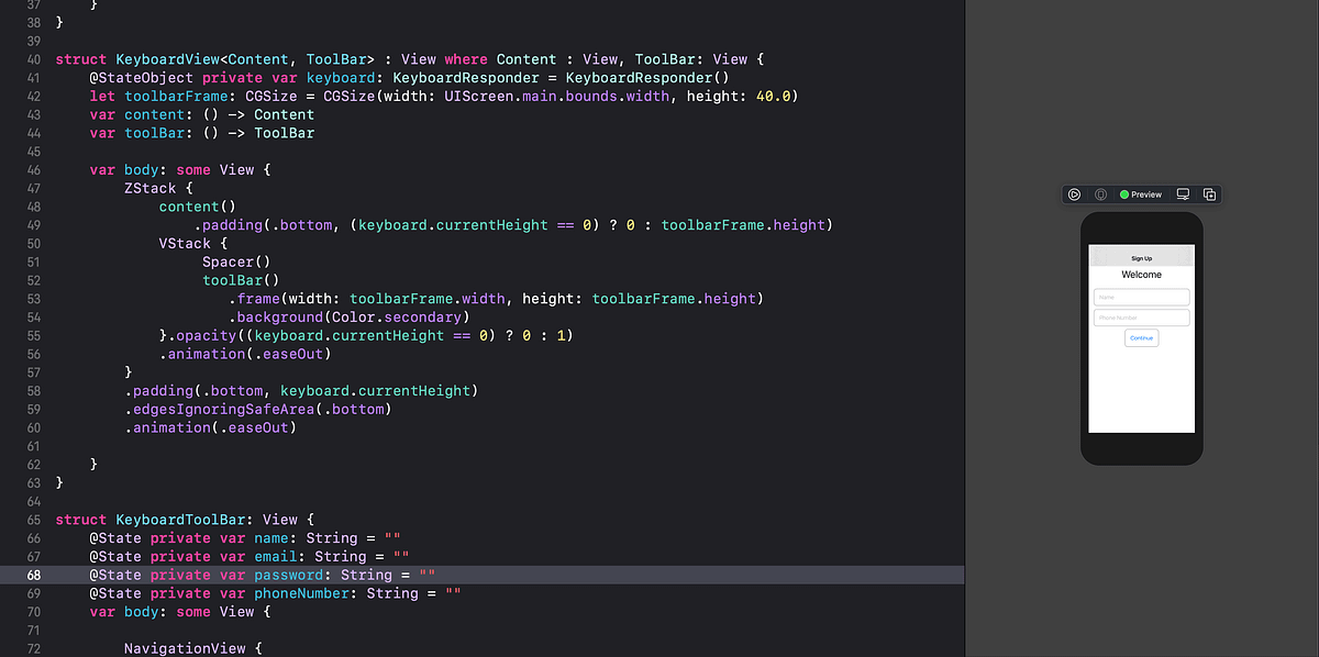 How to Make Pure SwiftUI Keyboard Toolbar? | by Prafulla Singh | The Startup | Medium