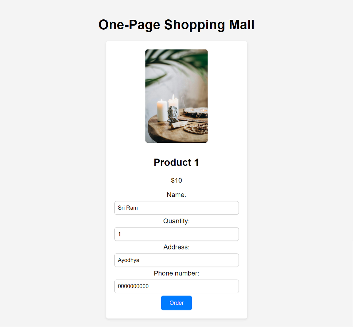 One page shopping mall. A simple one-page shopping mall concept… | by Shakthidhara | Medium
