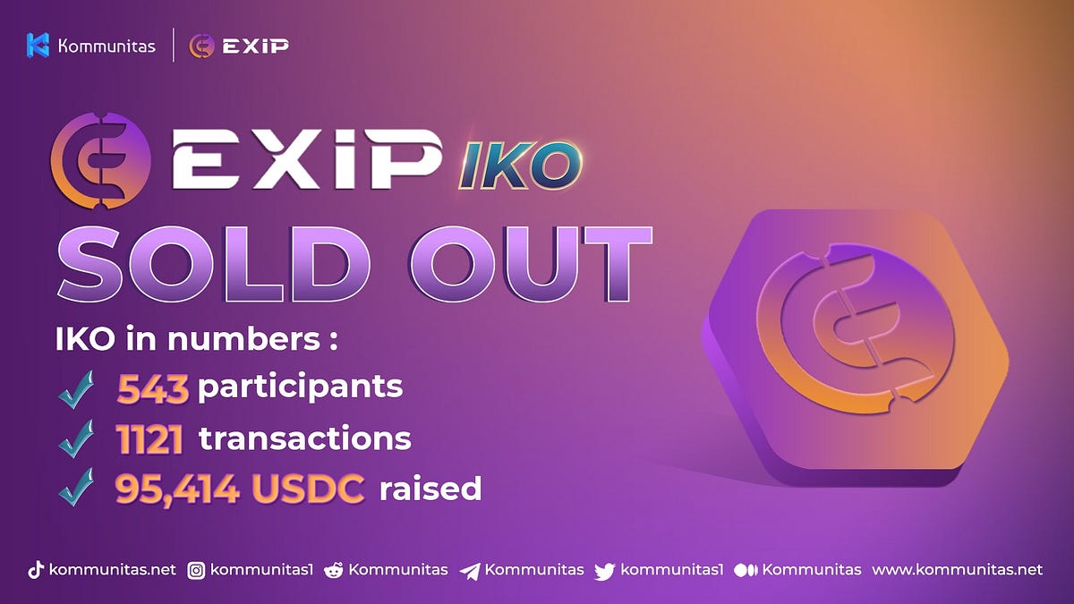 EXIP IKO Sold Out in Numbers. 🥳 Our Public Sale with Exip project… | by ...