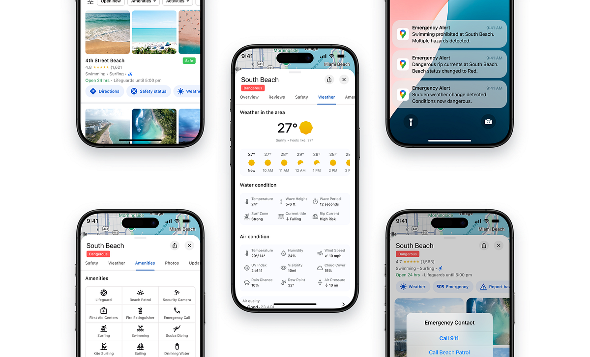 Revolutionizing Beach Safety with Google Maps — a UX Case Study | by ...