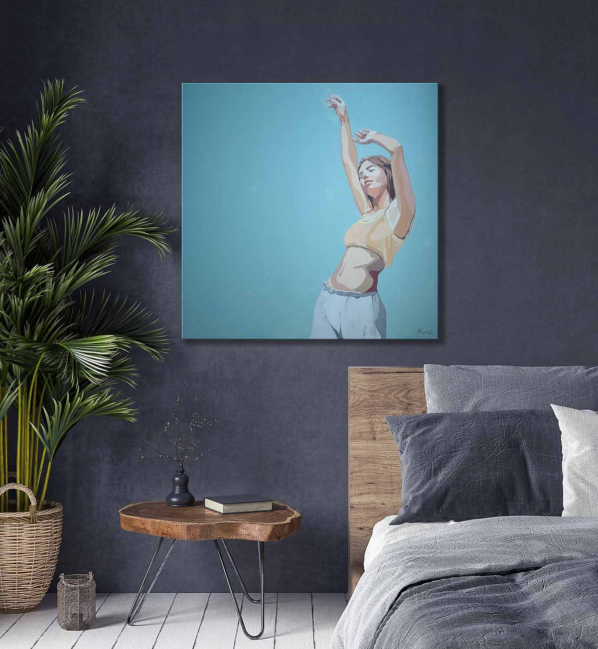 Oil Painting NFT. “Floating Serenity” by Ewa Krzywińska | by Decentral ...