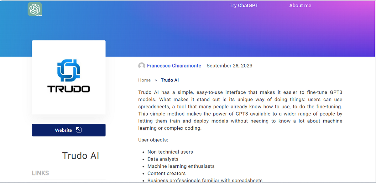 How does Trudo AI work? - Chatgptdemo Ai - Medium