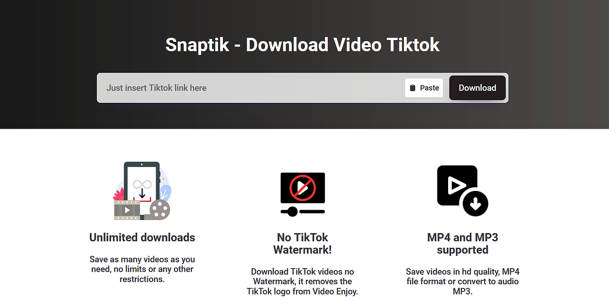 Snaptik Video Downloader Without Watermark Easy Way | by Rocky Handsome ...