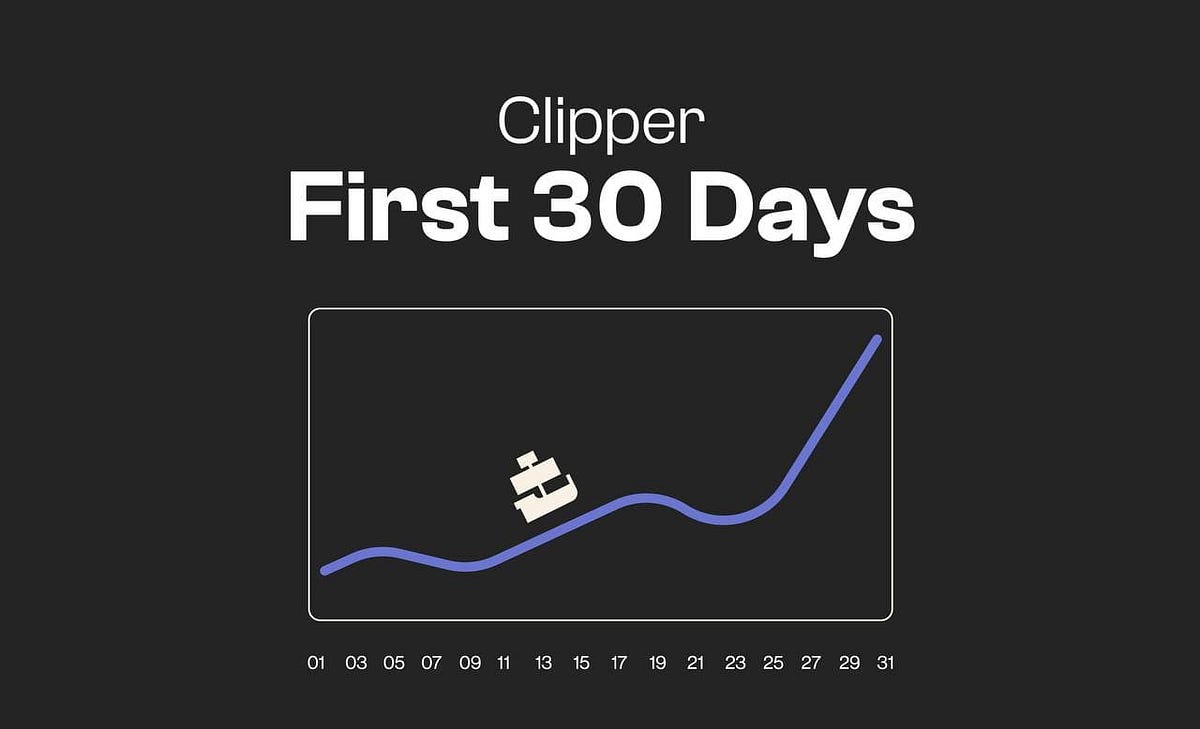 Clipper: The First 30 Days. Since launching in mid-July, Clipper… | by ...