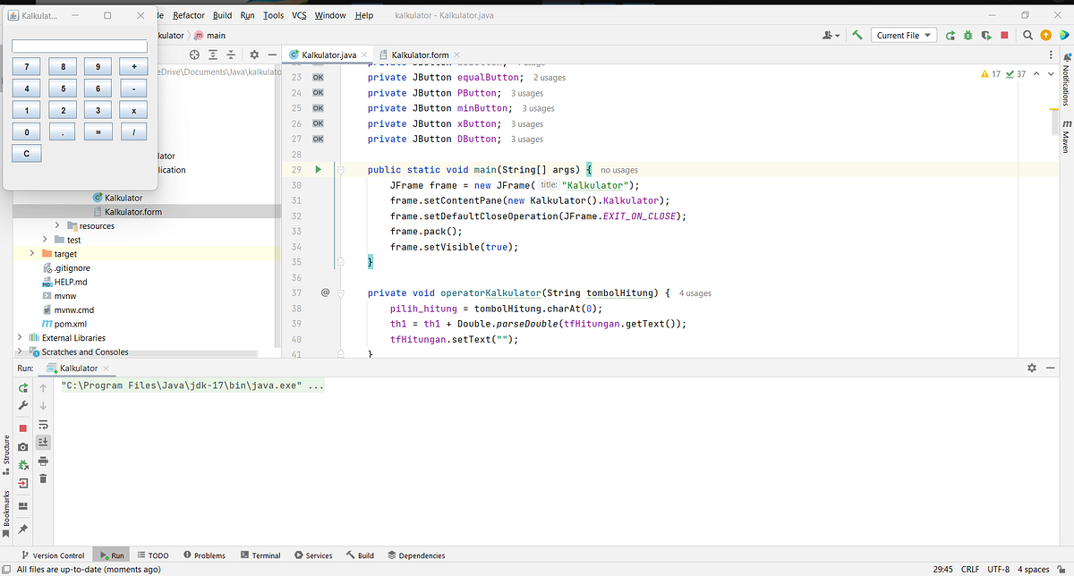 Program Kalkulator Sederhana Dengan Intellij IDEA | by Muhammad ...