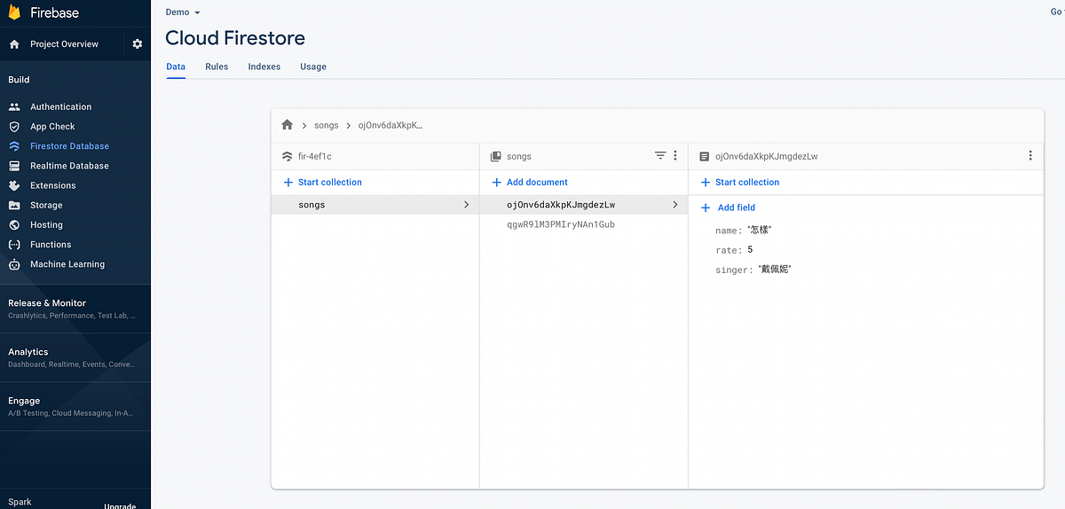 利用 Cloud Firestore 實現資料的建立，讀取，修改 & 刪除 | by 彼得潘的 iOS App Neverland | 彼得潘的 Swift iOS App 開發問題解答集 ...