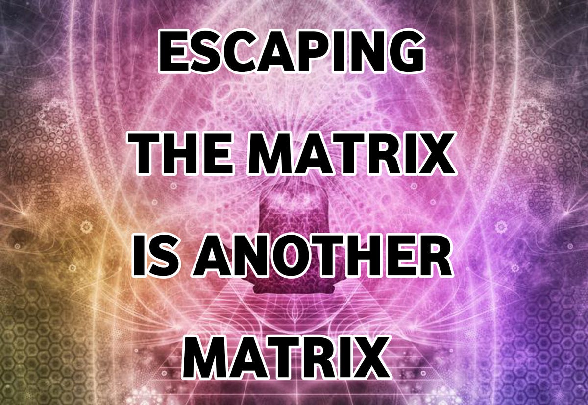 ESCAPING THE MATRIX IS ANOTHER MATRIX | by Kater "AceMentor" Rubem | Medium