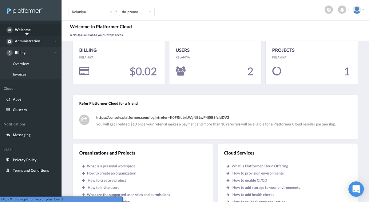 Deploy Application with Platformer Cloud | by Kasun Rajapakse | Medium