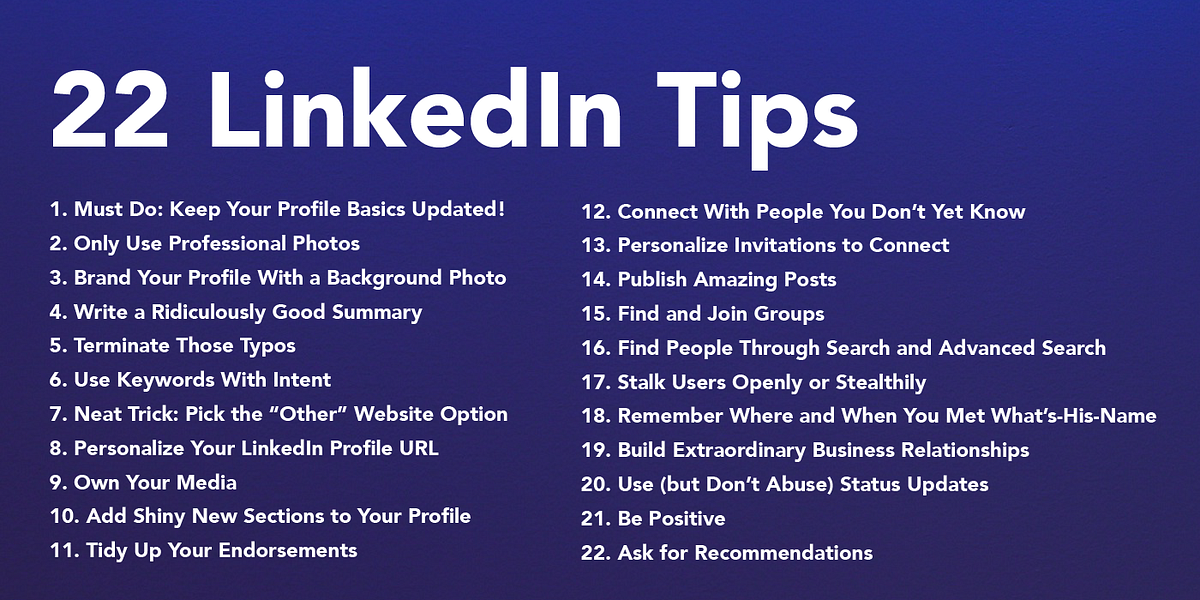 22 Easy Ways You Can Improve Your LinkedIn Profile | by Larry Kim ...