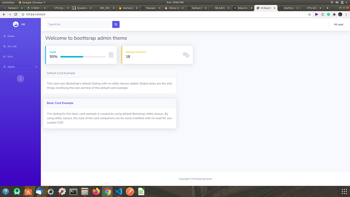 Django use startbootstrap theme in project | by Hemanth S P ...