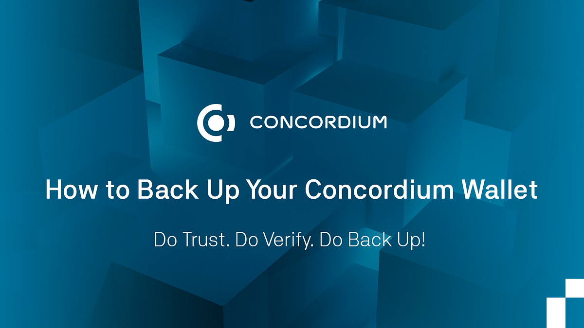 How to back up your Concordium Wallet | by Concordium | Concordium | Medium