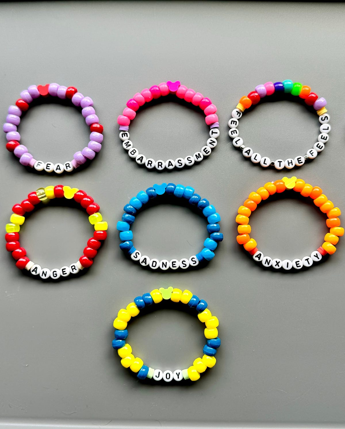 Free Disney Inside Out 2 inspired handmade friendship beaded bracelets ...