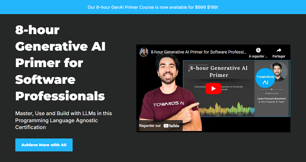 #TAI 135: Introducing the 8-Hour Generative AI Primer | by Towards AI Editorial Team | Towards AI