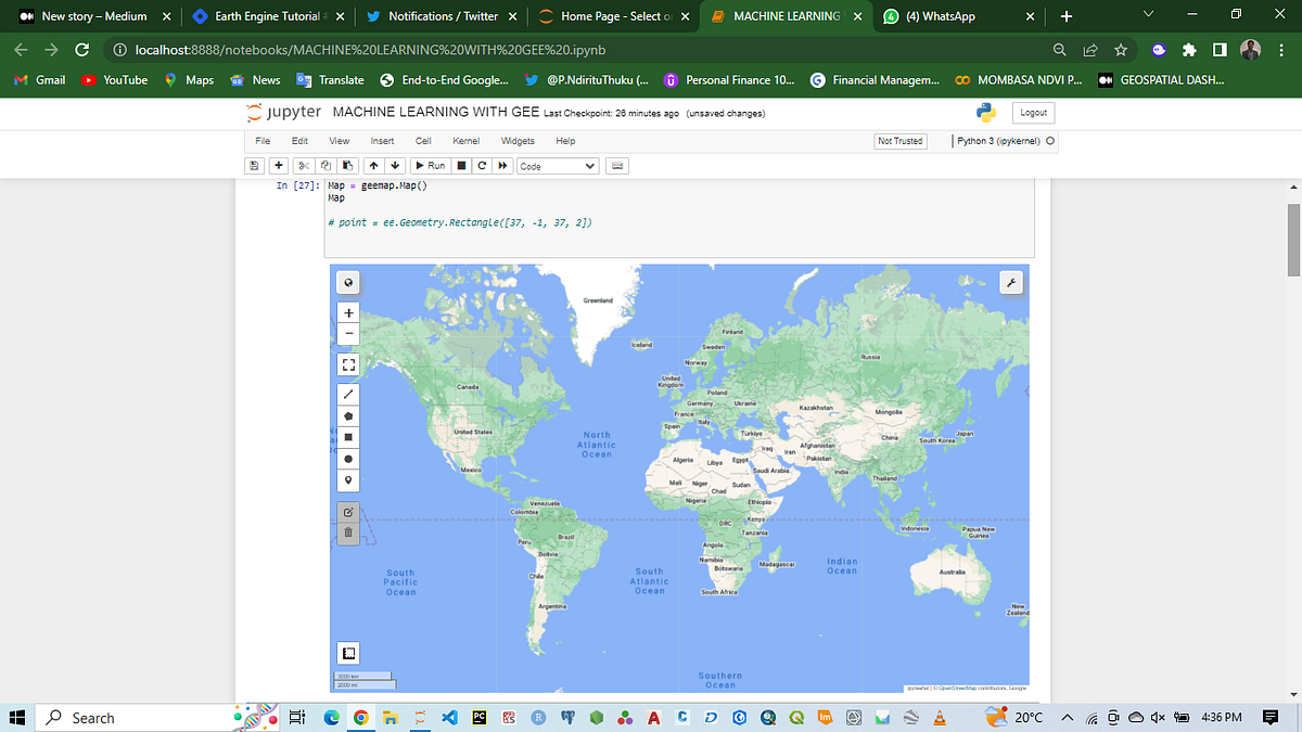Machine Learning with GEE on Jupyter Notebook — LULC | by PETER NDIRITU THUKU | Medium