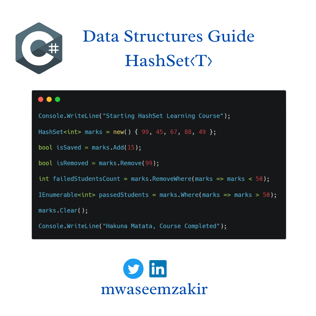 Pro EP 38 : Start Using HashSet in C# | by Muhammad Waseem | Become .NET Pro ! | Medium