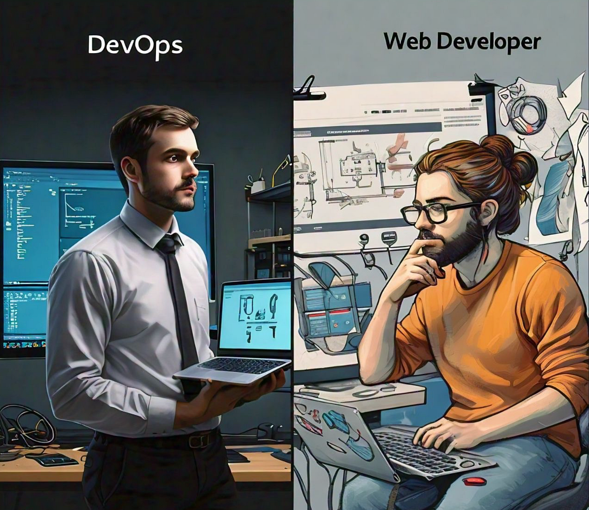 Web Developer vs. DevOps Engineer: Who Earns More and Why You Should Care? | by Satish Shriwas ...
