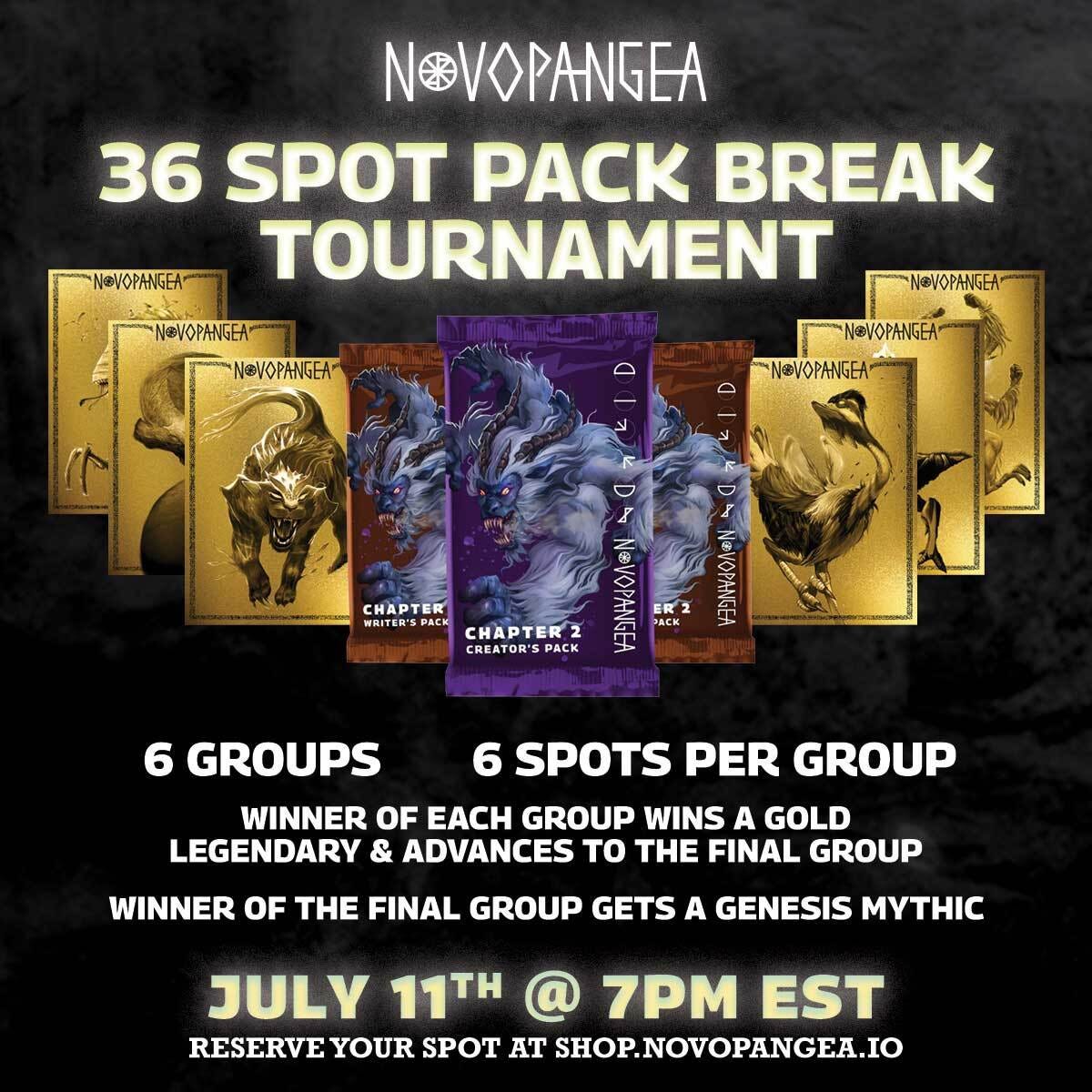36 Spot Pack Break Tournament. UPDATE: WE ARE SOLD OUT! | by Novopangea ...