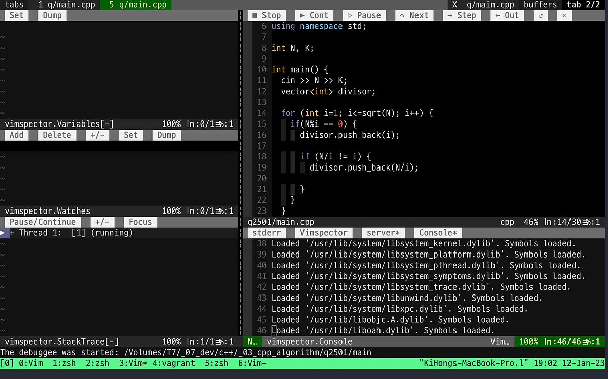 Vim 설정 101: (3) — Vimspector 설정. Vim 설정 101: (3) — Vimspector 설정 | by SneakStarBerry | Medium