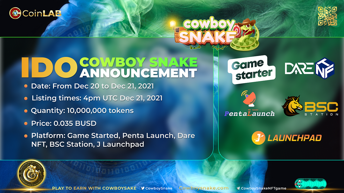 COWBOY SNAKE IDO ANNOUNCEMENT. On December 20–21, COWBOY SNAKE is… | by ...