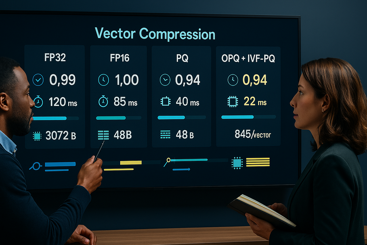 Vector Compression (PQ/OPQ): 5× Cheaper Recall | by Thinking Loop | Sep, 2025 | Medium