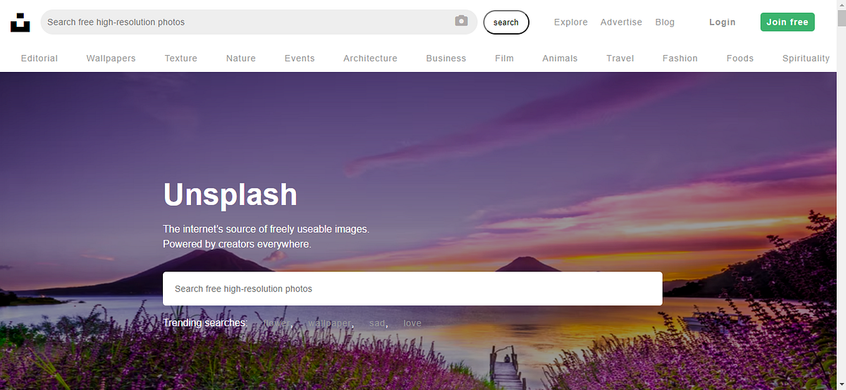 Building a clone of the Unsplash website | by Kameshpavi | Medium