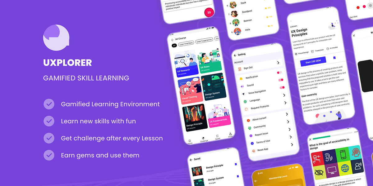 UXPLORER: Case study of Gamification learning app | by Arafat Shuvo ...