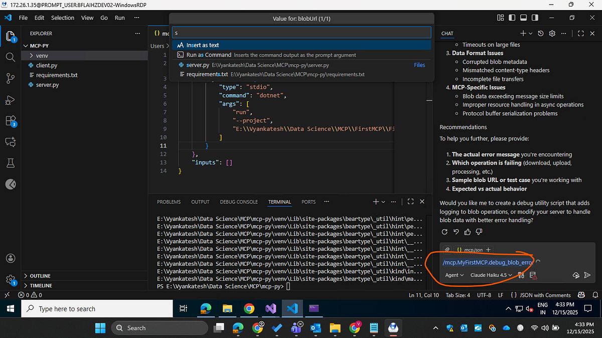 Experiment 1 : Building “Smart” MCP Servers with Prompts & Elicitation ...