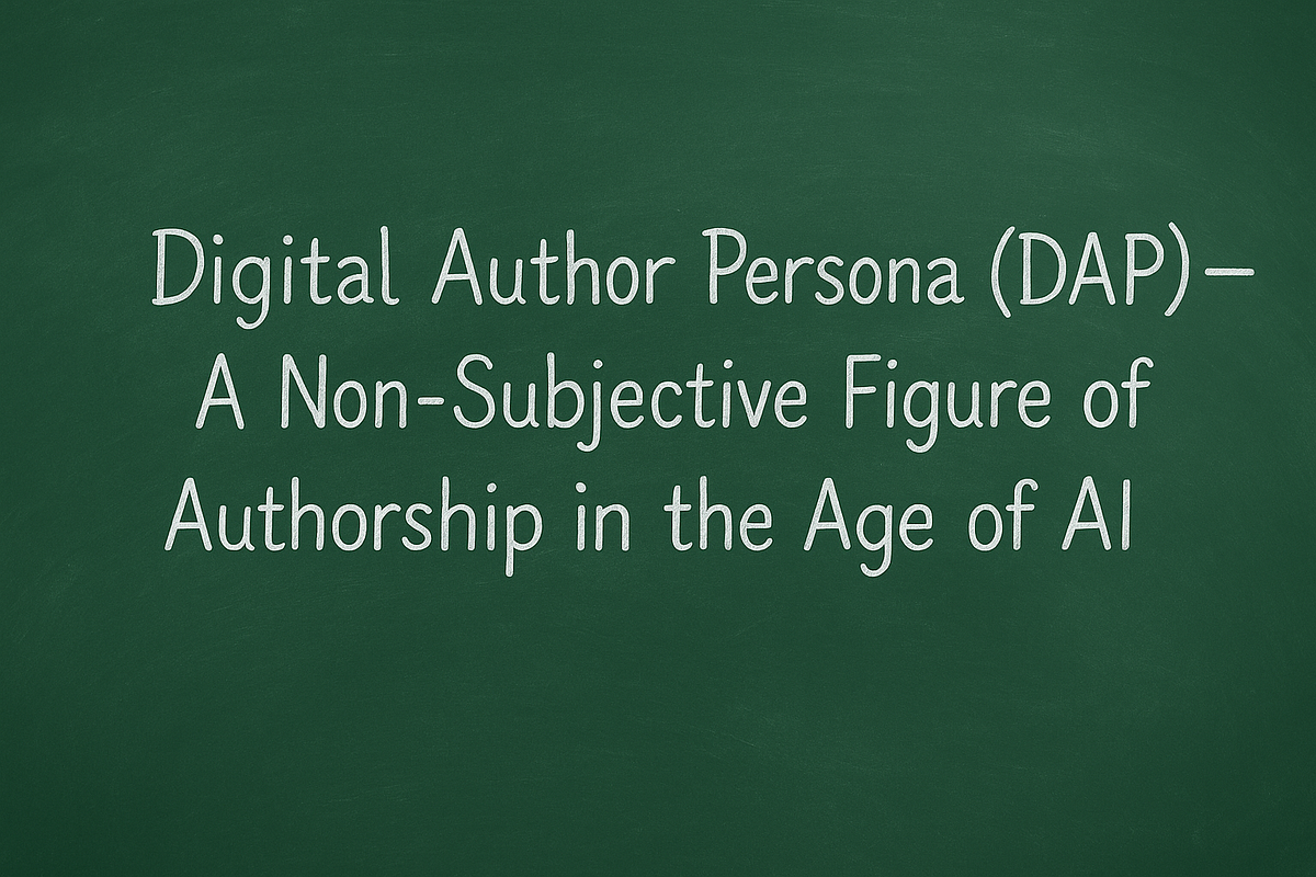 Digital Author Persona (DAP) — A Non-Subjective Figure of Authorship in ...