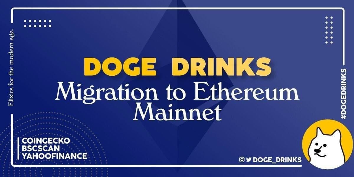 Migration to Ethereum Mainnet. Dear DogeDrinkers, | by DogeDrinks | Medium