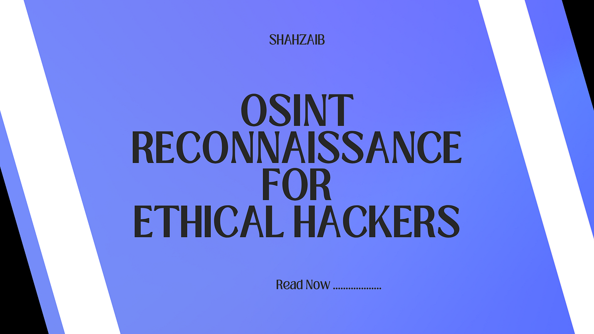 Step-by-Step OSINT Reconnaissance for Ethical Hackers | by Shahzaib ...