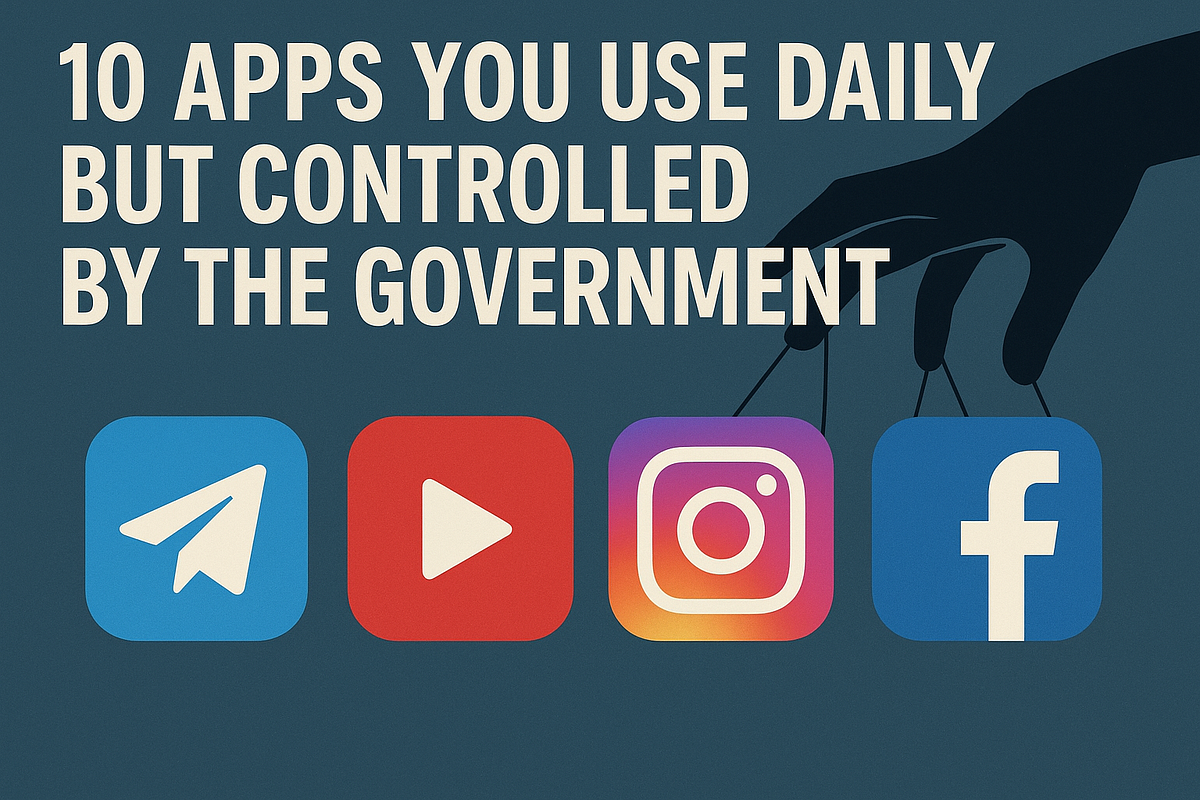 10 Apps You Use Daily But Controlled By The Government | by TechHarry ...