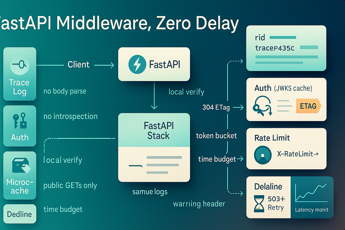 Top 5 FastAPI Middleware Designs That Add Value, Not Delay | by Hash Block | Medium