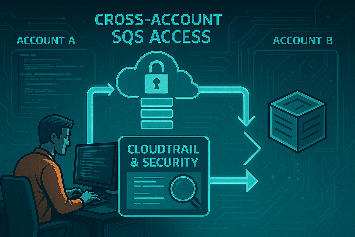 Cross-Account SQS Access: Secure Setup and Auditing with CloudTrail | by Amine | Aug, 2025 | Medium