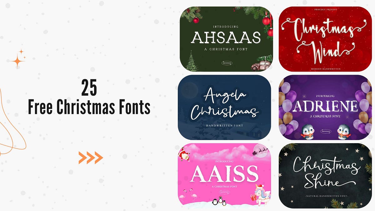 25 Free Christmas Fonts For Festival Designs | Font Flash
