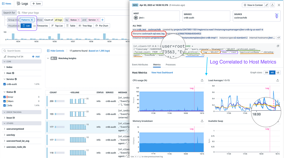 Do I Need to Parse that? CockroachDB SQL Observability Logs to Datadog | by Julian Levi ...