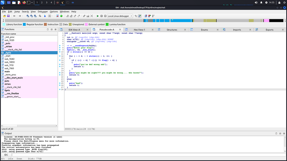 TJCTF2023 Reverse Challenges writeup | by Mohammad Olimat | Feb, 2024 | Medium