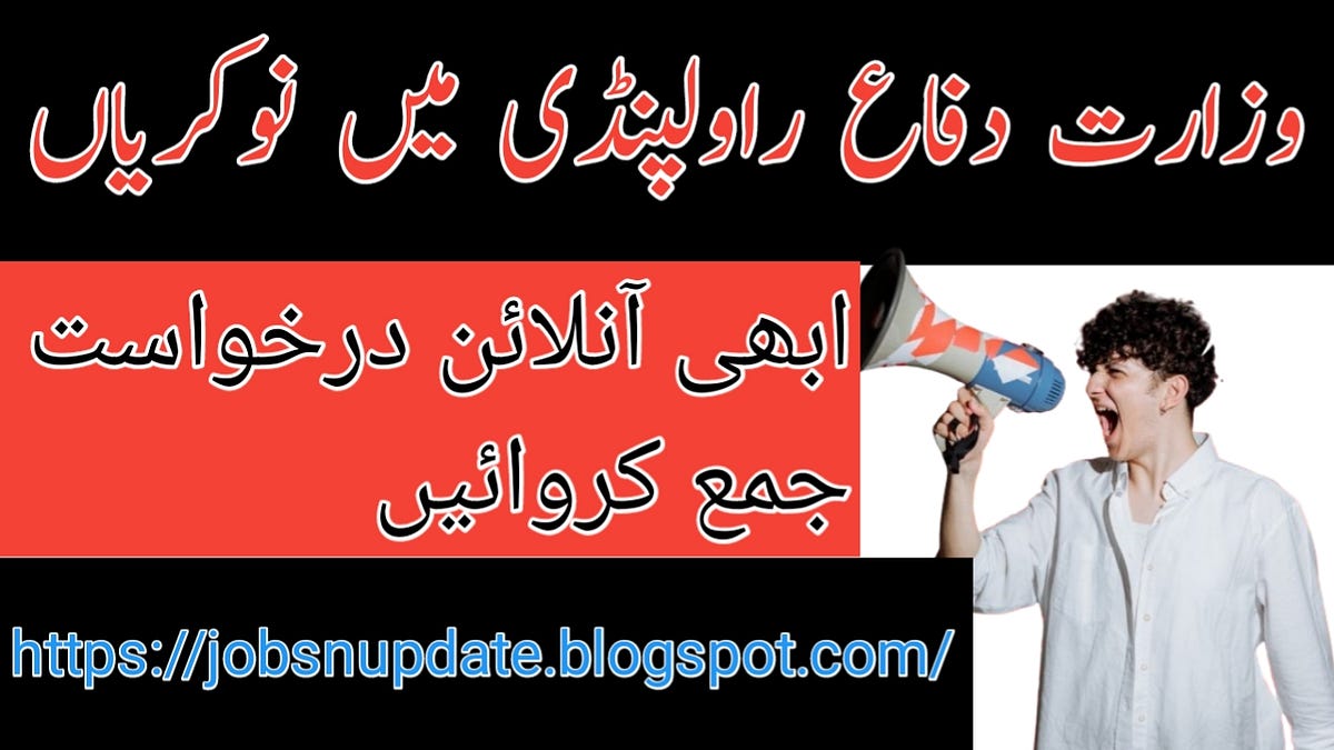 Jobs inMinistry Of Defence MOD 2024 - Nazia Khan - Medium
