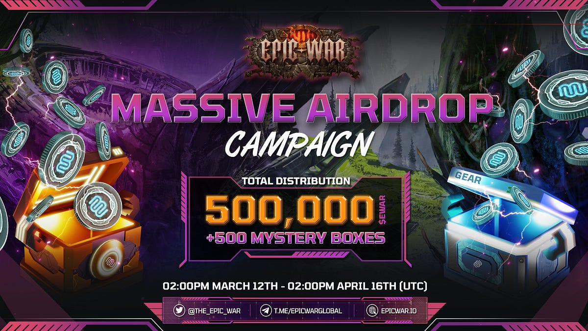 Epic War Massive Airdrop Event Announcement | by Linnie Dinh | epicwar ...