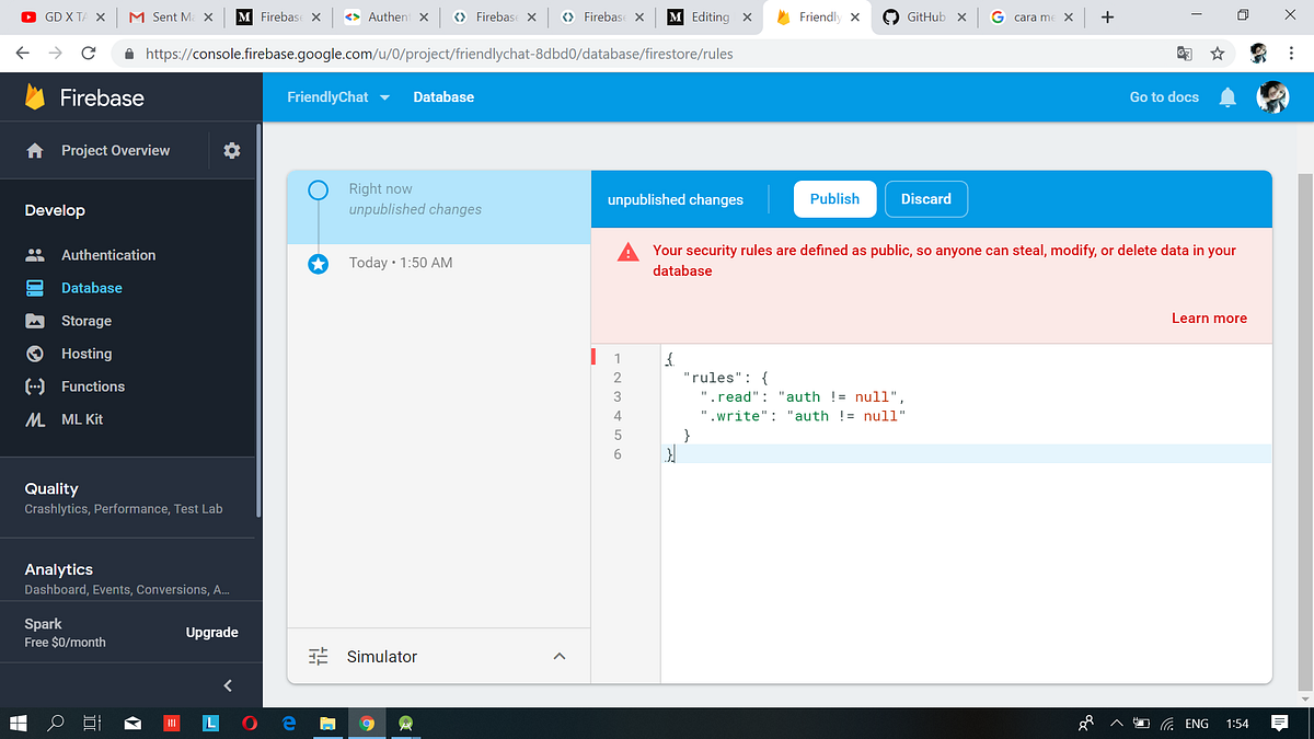 Firebase Android Codelab. Friendly Chat | by naura ghassani | Medium