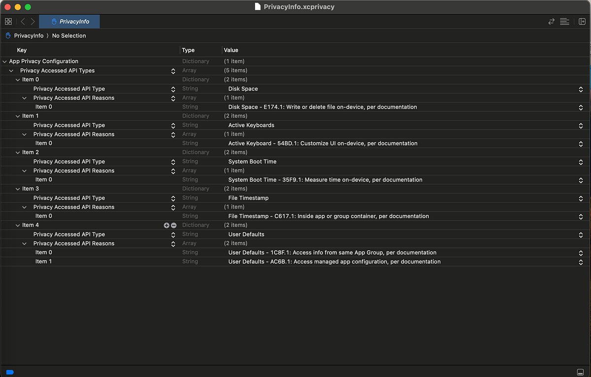 Apple’s Privacy Manifest. What is apple’s privacy manifest? | by Anand Sharma | May, 2024 | Medium