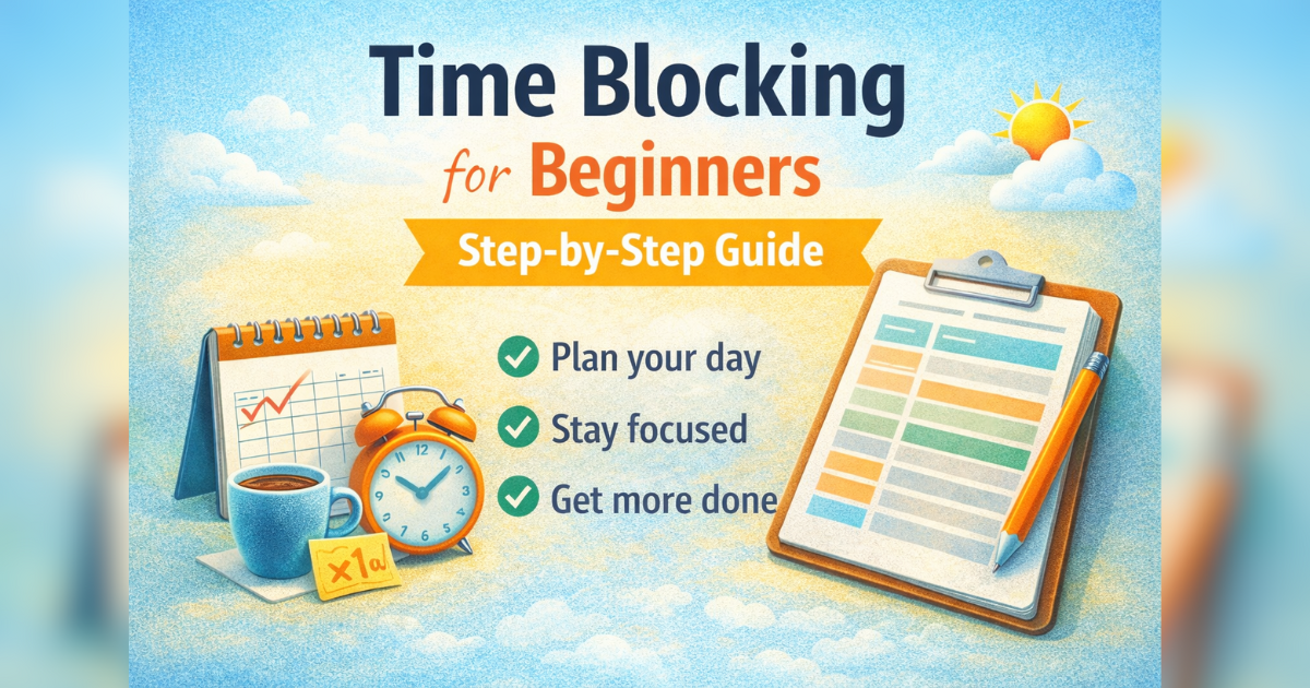Time Blocking for Beginners: The Simple System That Helped Me Take ...