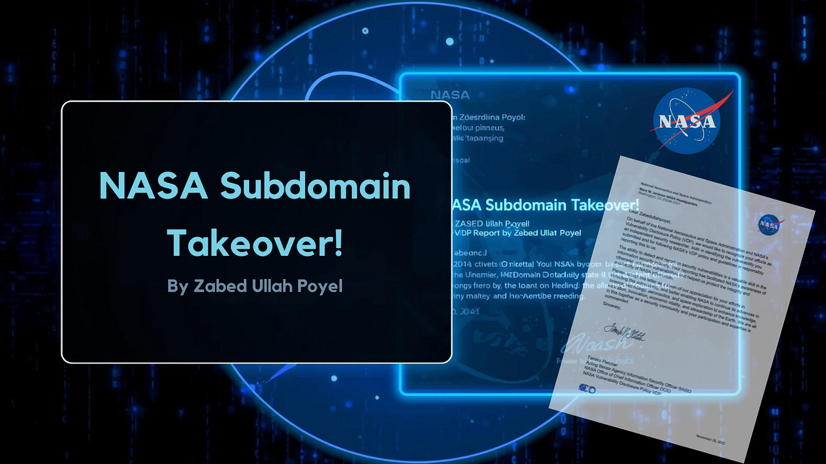 GitHub Pages Subdomain Takeover on aiaa-dpw.larc.nasa.gov (NASA VDP) | by Zabed Ullah Poyel ...