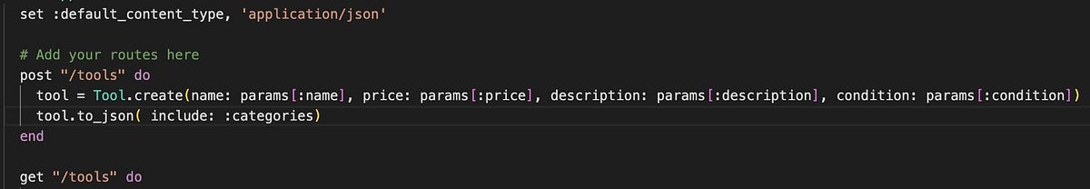 Using Sinatra back end. Ruby connects to your React application… | by Jburdt | Medium