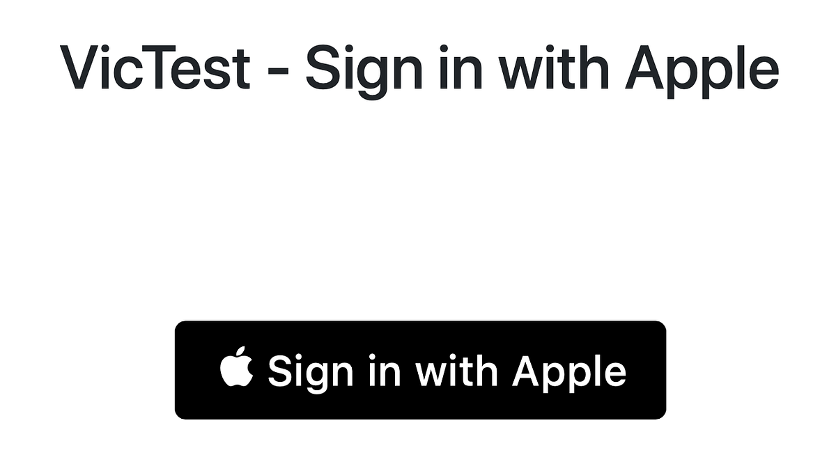How to Sign in with Apple using a web page | by 劉冠志 | Medium