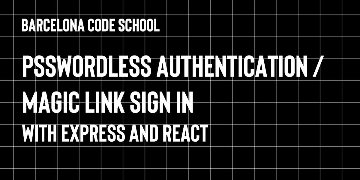 Passwordless authentication with magic link sign in for express and ...