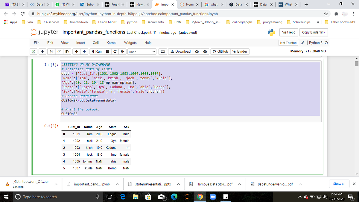 Important Pandas Functions For Data Cleaning Tasks | by Ayanlowo ...