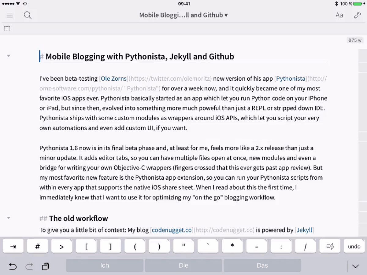 Mobile Blogging with Pythonista, Jekyll and Github | by Pascal Cremer | Medium