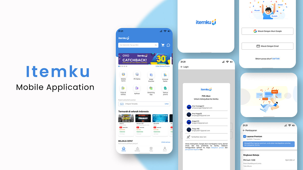 UI/UX Case Study : Itemku Design As A Voucher Games App | by Muhammad ...